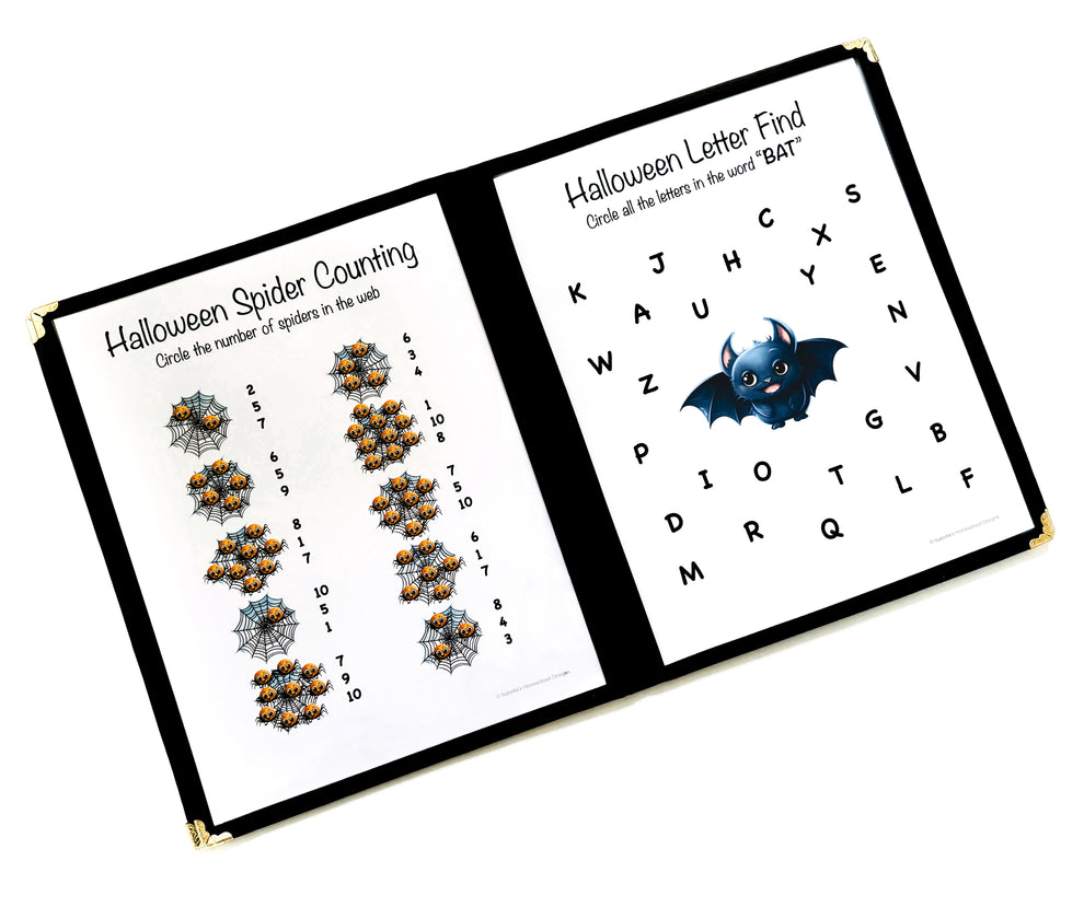 Halloween Morning Menu For Preschoolers With 19 Activity Pages | Toddl ...