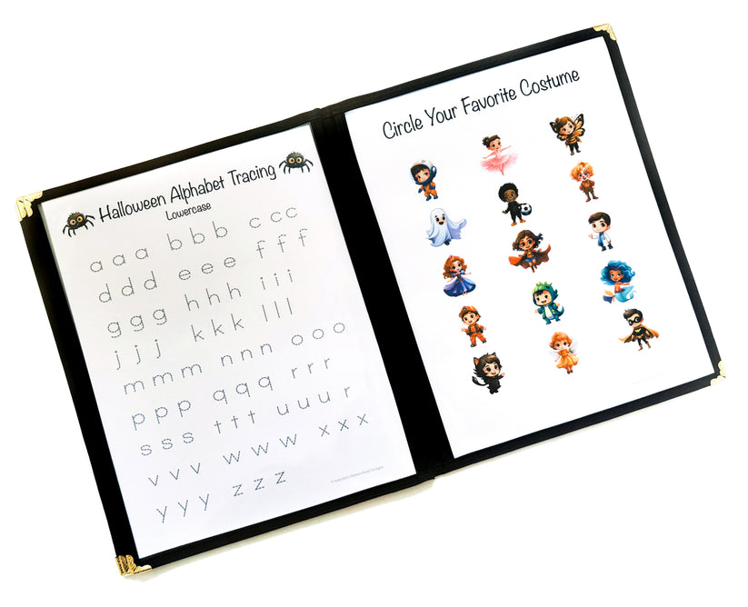 Halloween Morning Menu For Preschoolers With 19 Activity Pages | Toddl ...