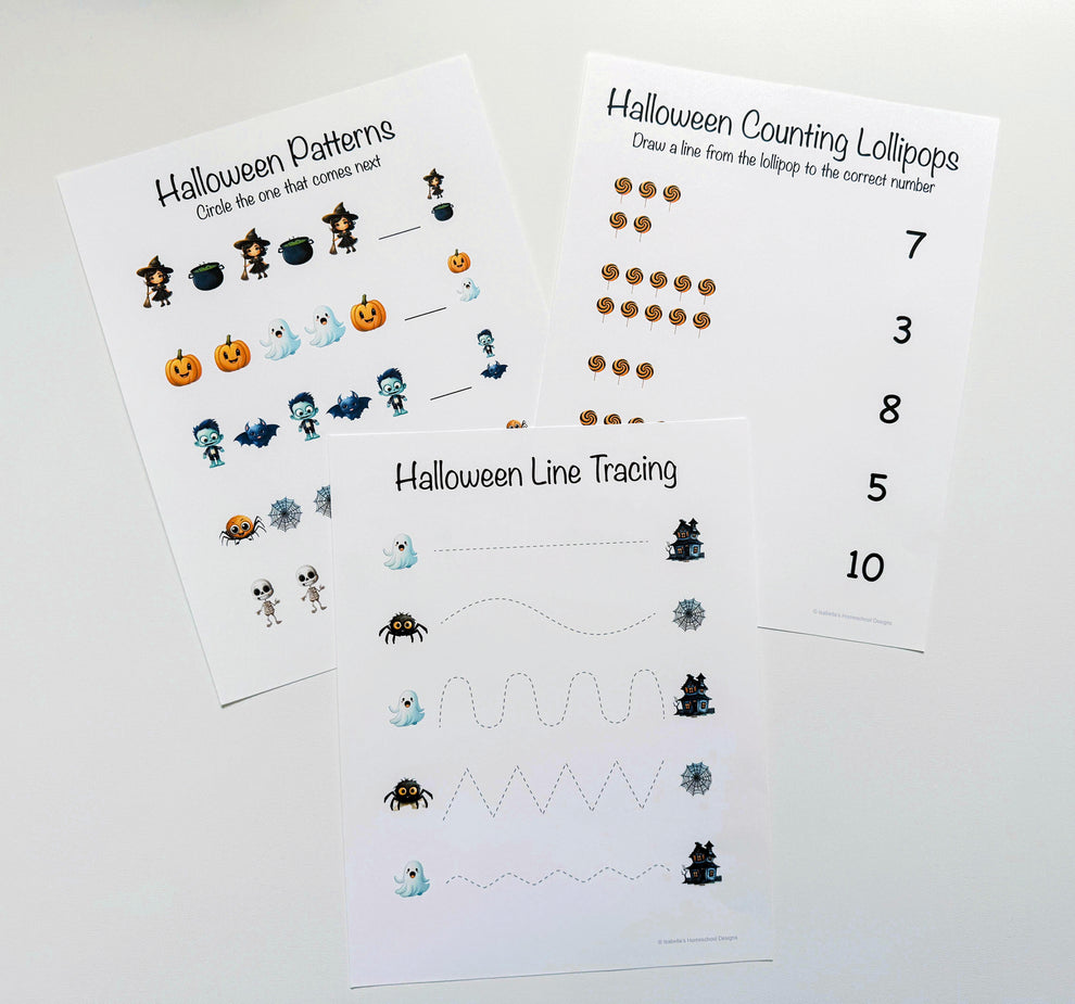Halloween Morning Menu For Preschoolers With 19 Activity Pages | Toddl ...