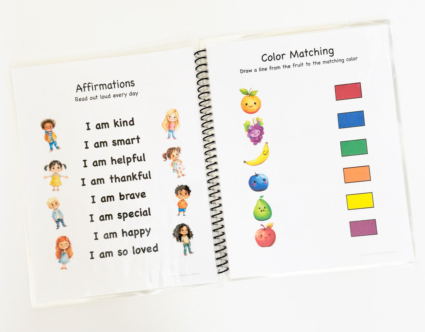 Toddler Learning Book with 22 Activity Pages – Isabella's Homeschool ...