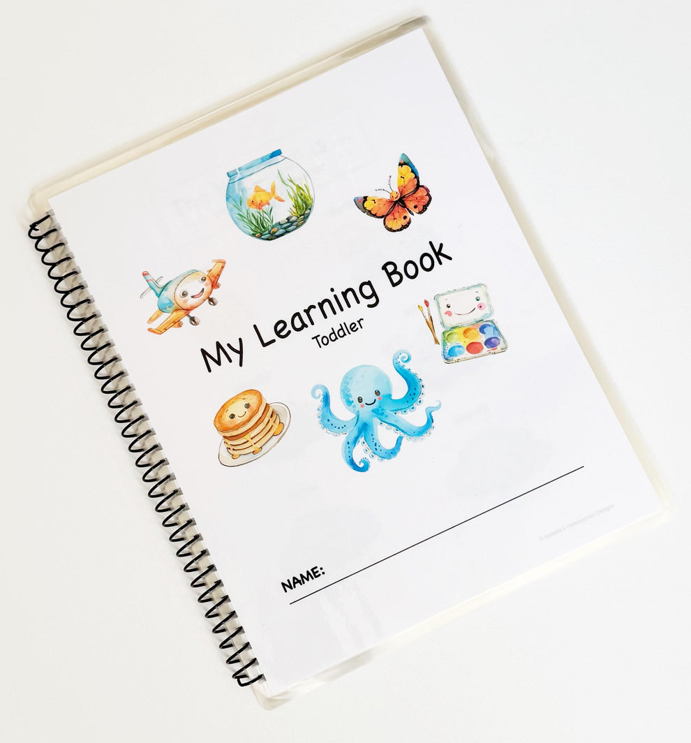 Toddler Learning Book with 22 Activity Pages – Isabella's Homeschool ...