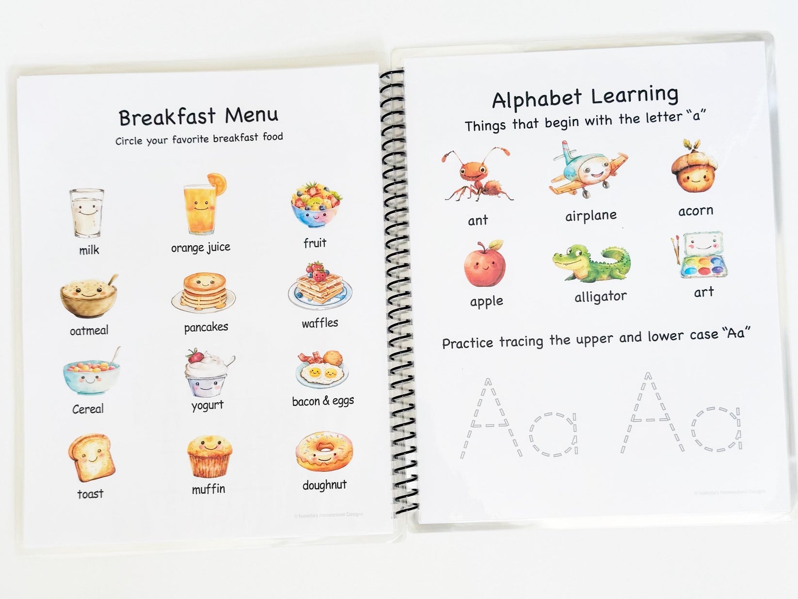 Toddler Learning Book with 22 Activity Pages – Isabella's Homeschool ...